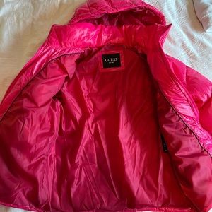 Guess | Jackets & Coats | Nwot Guess Pink Puffer Jacket Never Worn ...